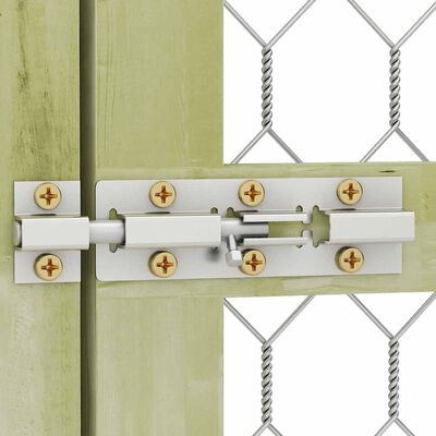 vidaXL Kyllingbur 4,5x1,5x2 m impregnert furu og stål | vidaXL.no