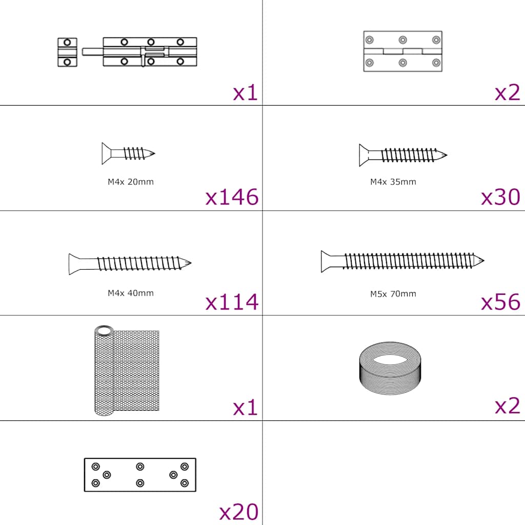 vidaXL Kyllingbur 9x1,5x1,5 m stål | vidaXL.no