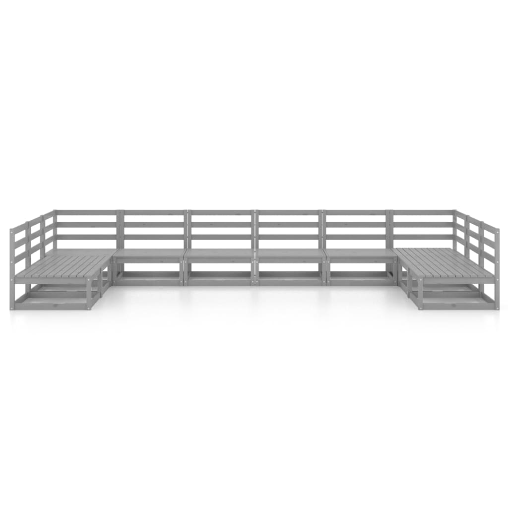 vidaXL Hagesofagruppe 10 deler heltre furu | vidaXL.no