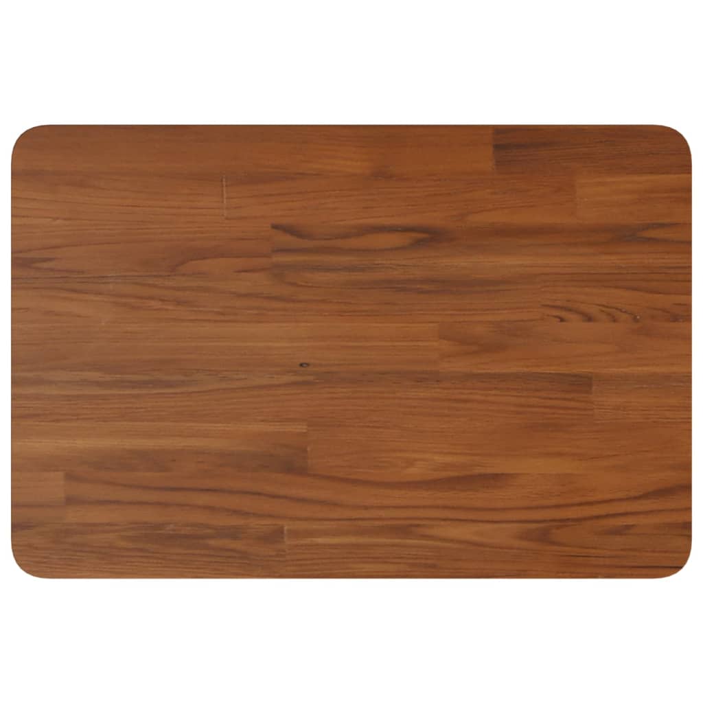vidaXL Benkeplate til bad mørkebrun 60x40x1,5 cm behandlet heltre ...