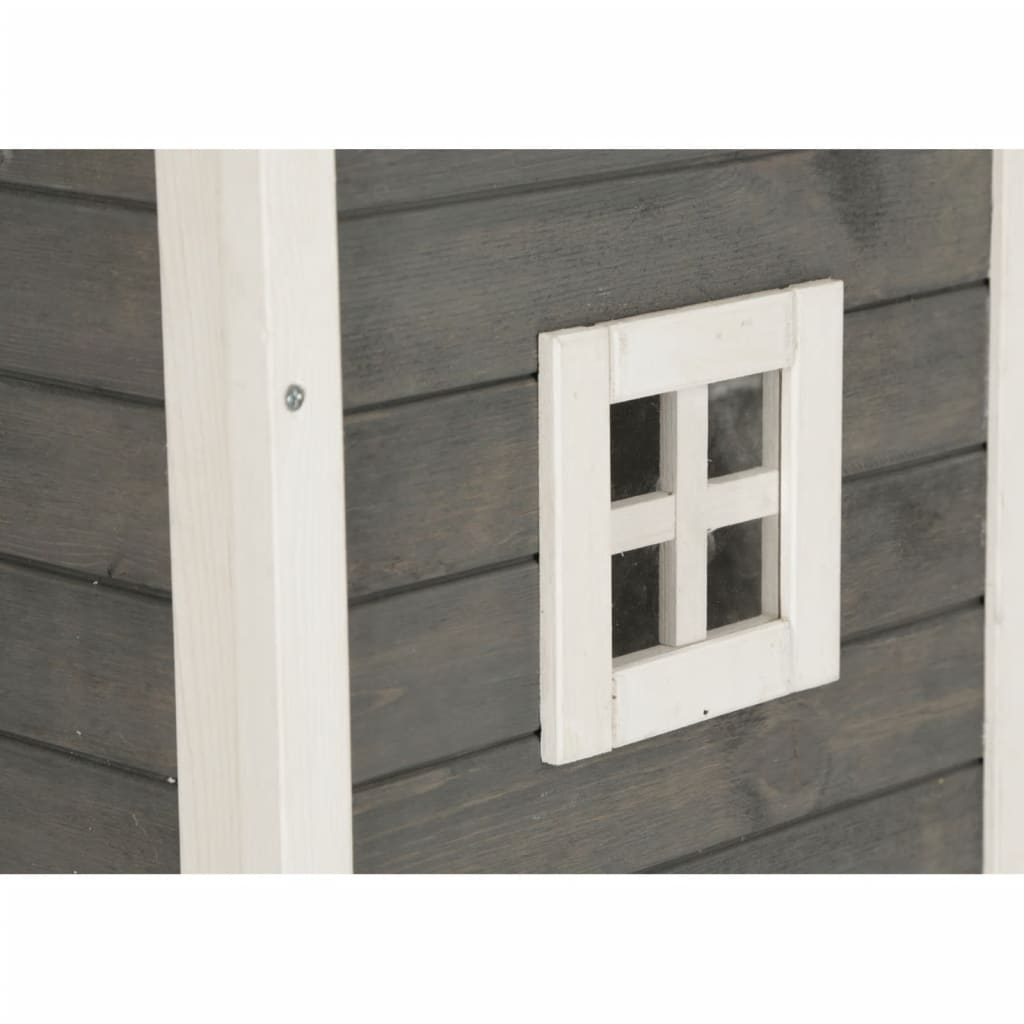 Kerbl Utendørs kattehus Family 57x55x80 cm grå og hvit | vidaXL.no