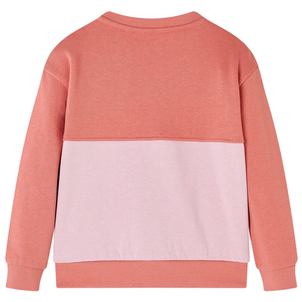 Barnegenser fargeblokk kattedesign rosa 116 | vidaXL.no