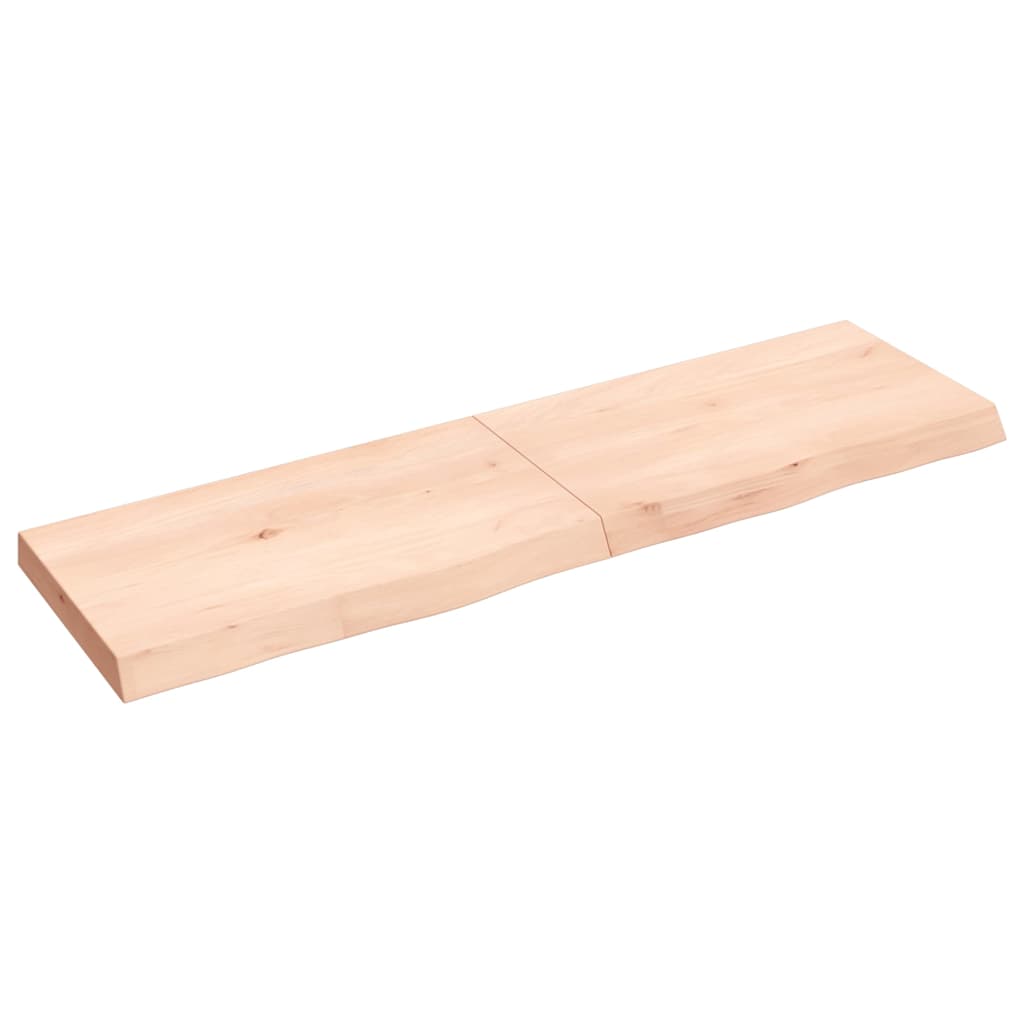 vidaXL Benkeplate til bad 140x40x(2-6) cm ubehandlet heltre | vidaXL.no